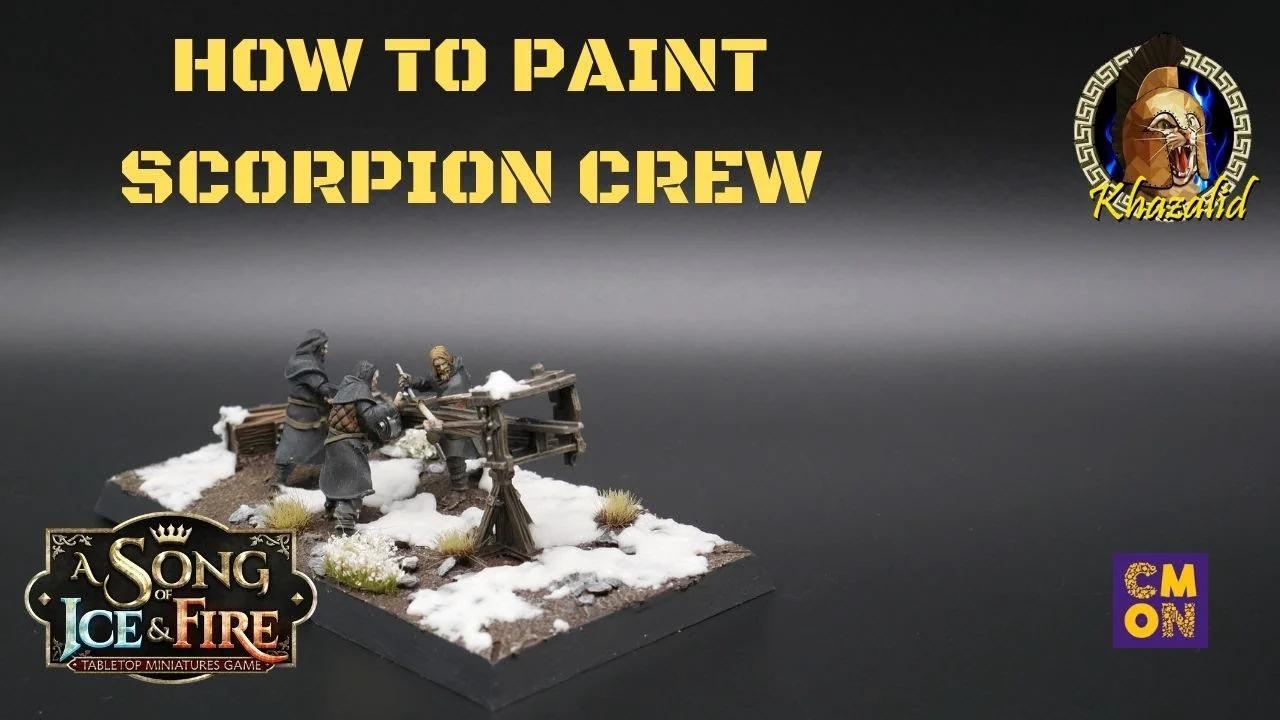 How to PAINT SCORPION CREW🚩A song of ice and fire en castellano