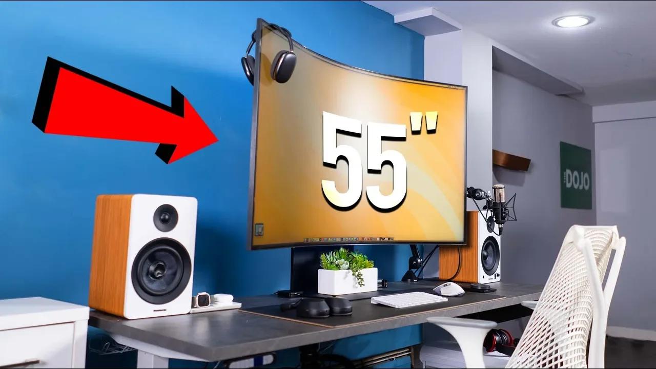 The Ultimate Gaming x YouTuber Setup Featuring The 55" Samsung Ark!
