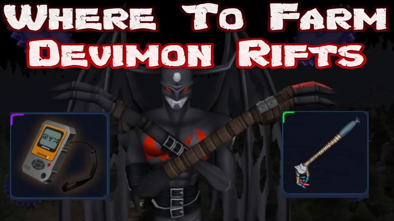 Where To Farm Devimon Rifts In Digimon Super Rumble