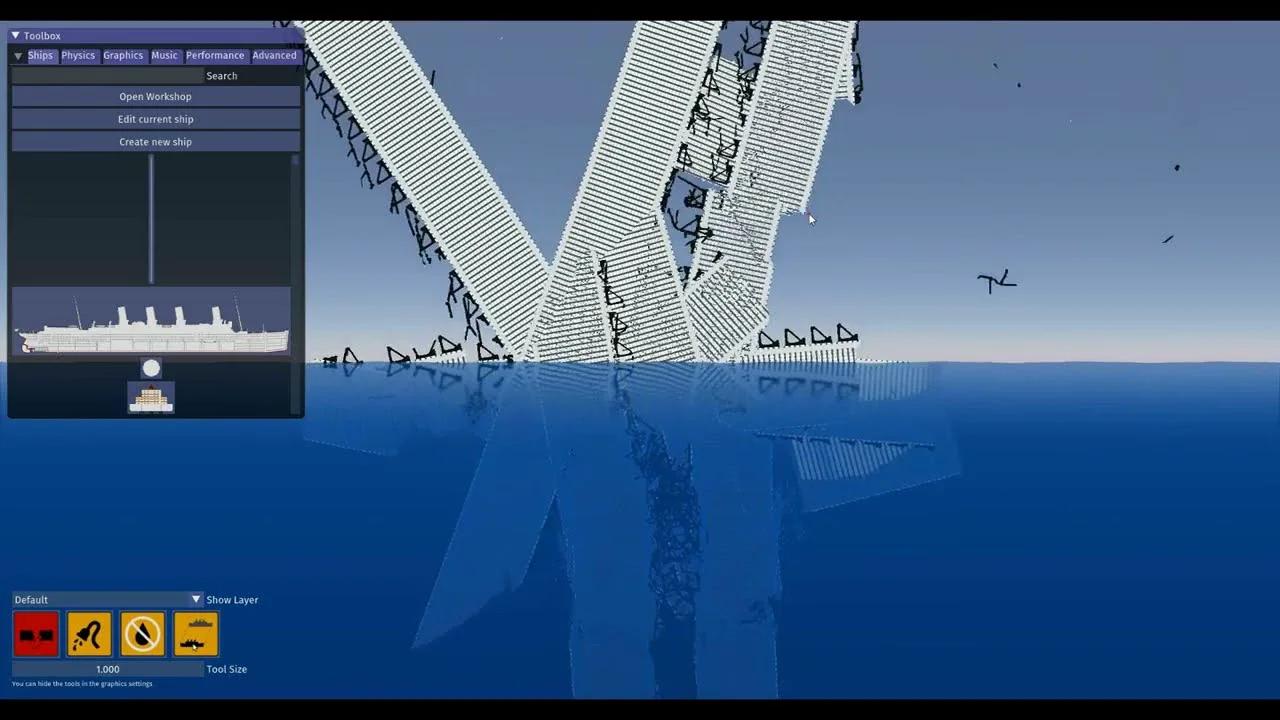 Sinking Simulator - 1000 Story building dropped into the Sea