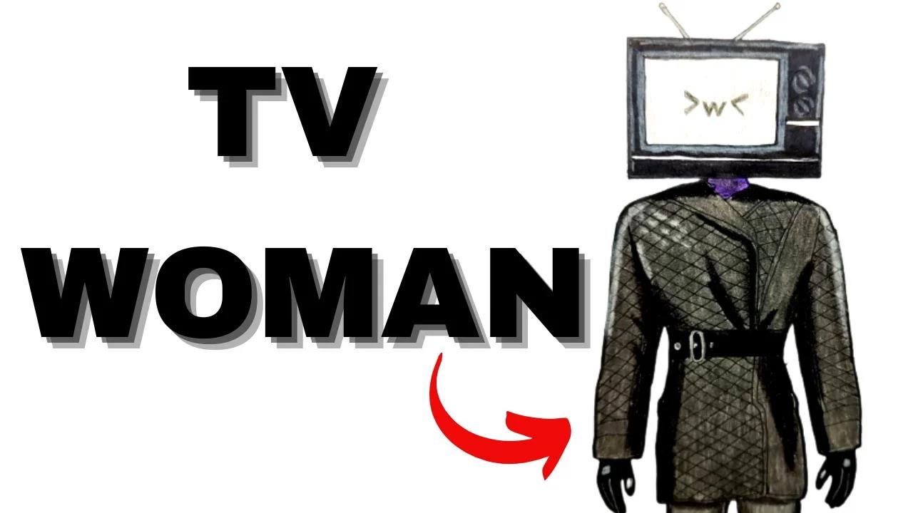Cómo DIBUJAR a📺TV WOMAN (Skibidi Toilet) How to DRAW TV WOMAN from The ...