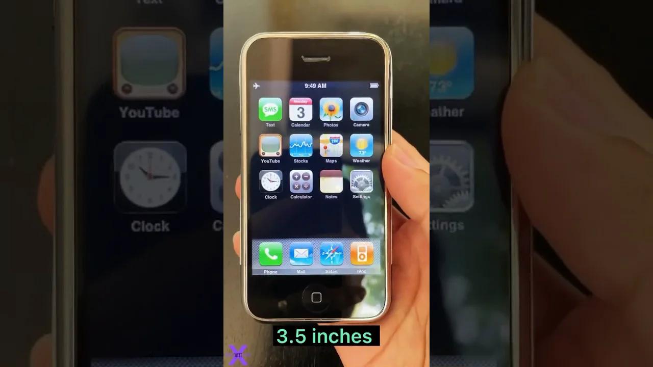 Evolution of iPhone Screen Size #Shorts