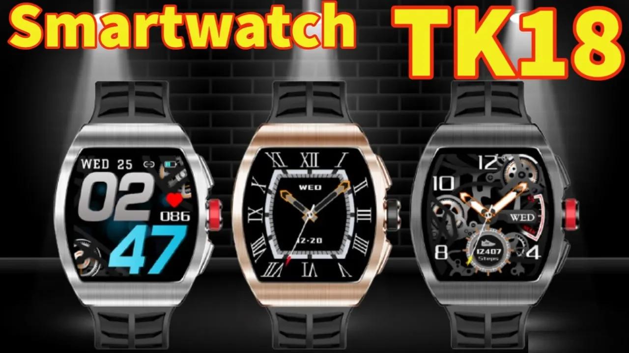 Smartwatch TK18 1.4 polegada relógio inteligente chamada bluetooth ip68