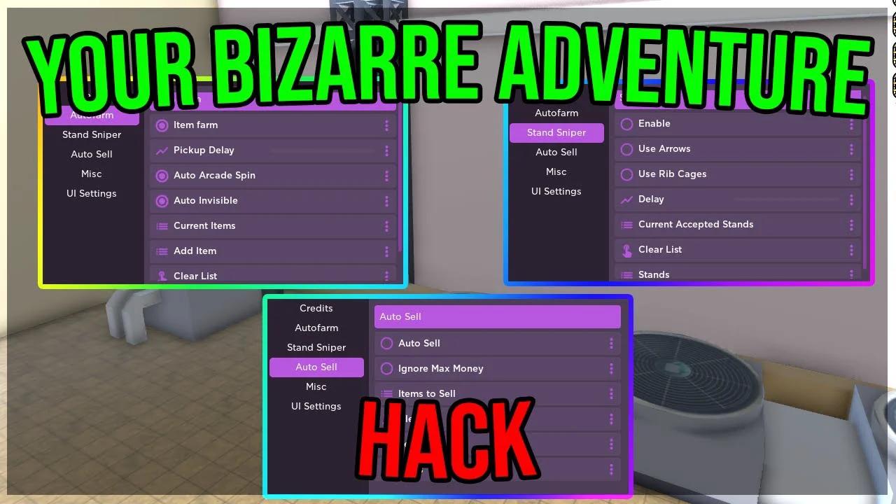 Roblox Your Bizarre Adventure Script/Hack GUI | GET ALL SKINS & STANDS ...