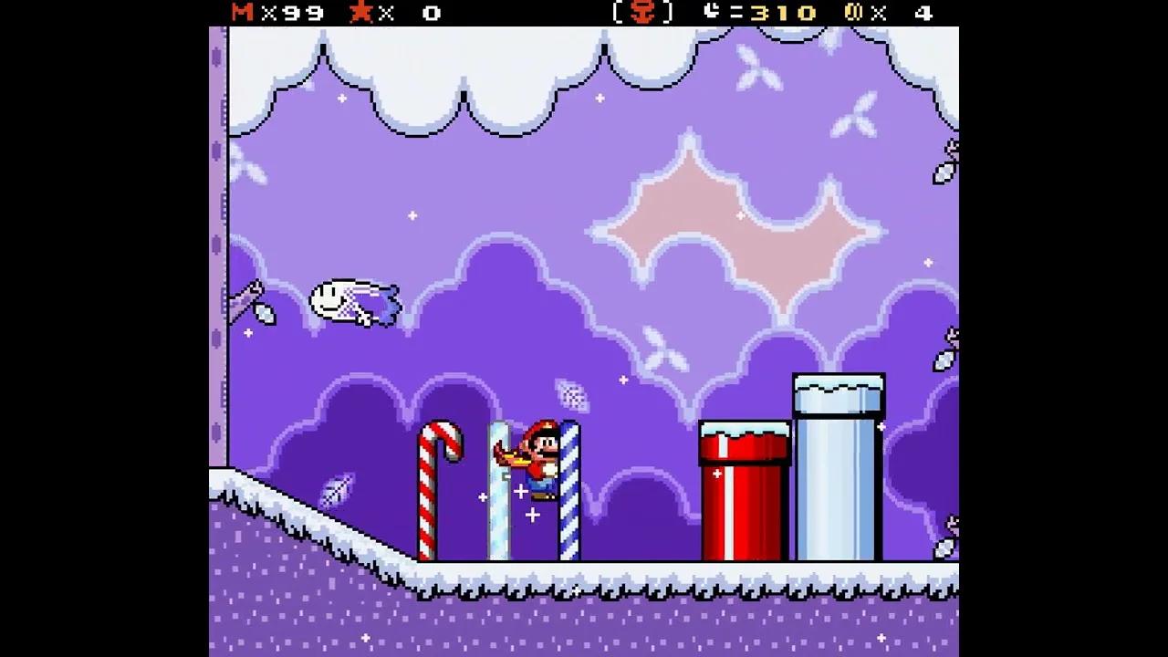 Super Mario World: Quest for Gaming - Frosty Gusty Forest (Key Way)