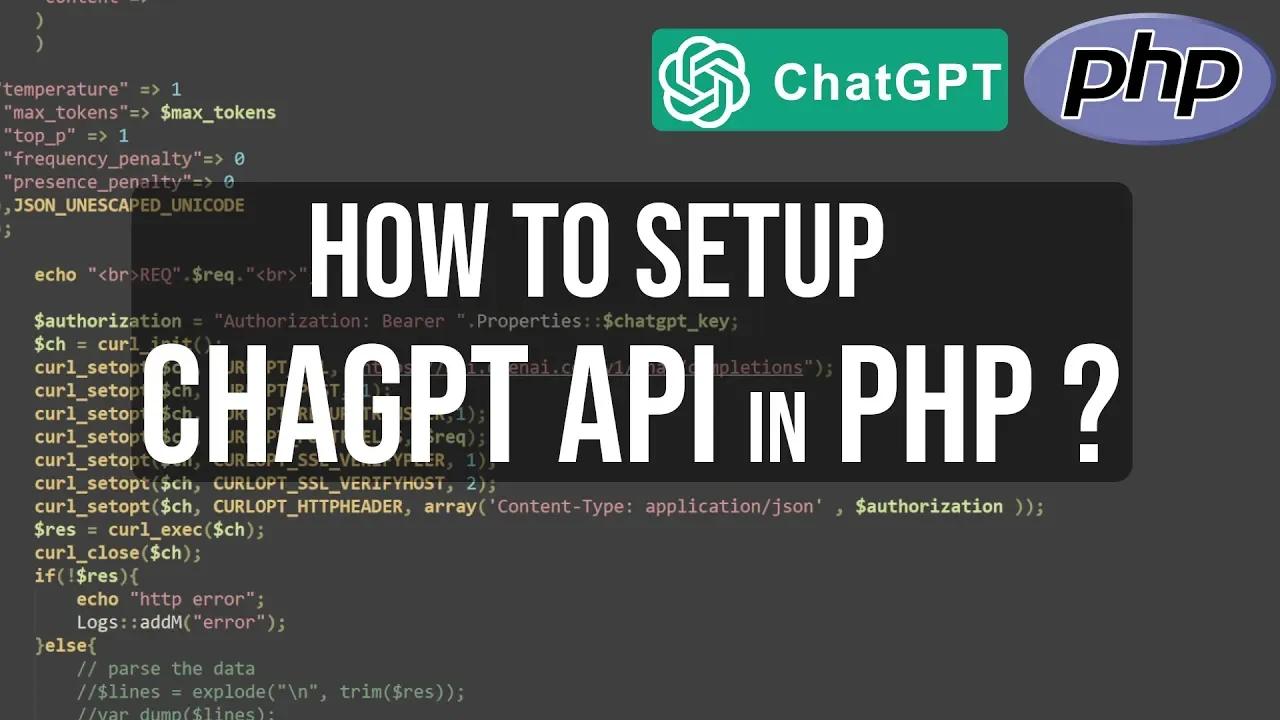 How to implement ChatGPT API in PHP