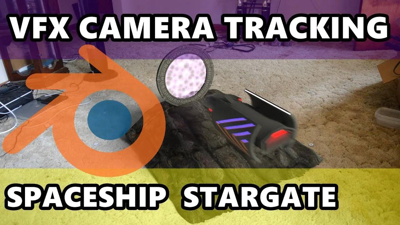 Camera Tracking VFX Spaceship Through Stargate - Blender 2.8