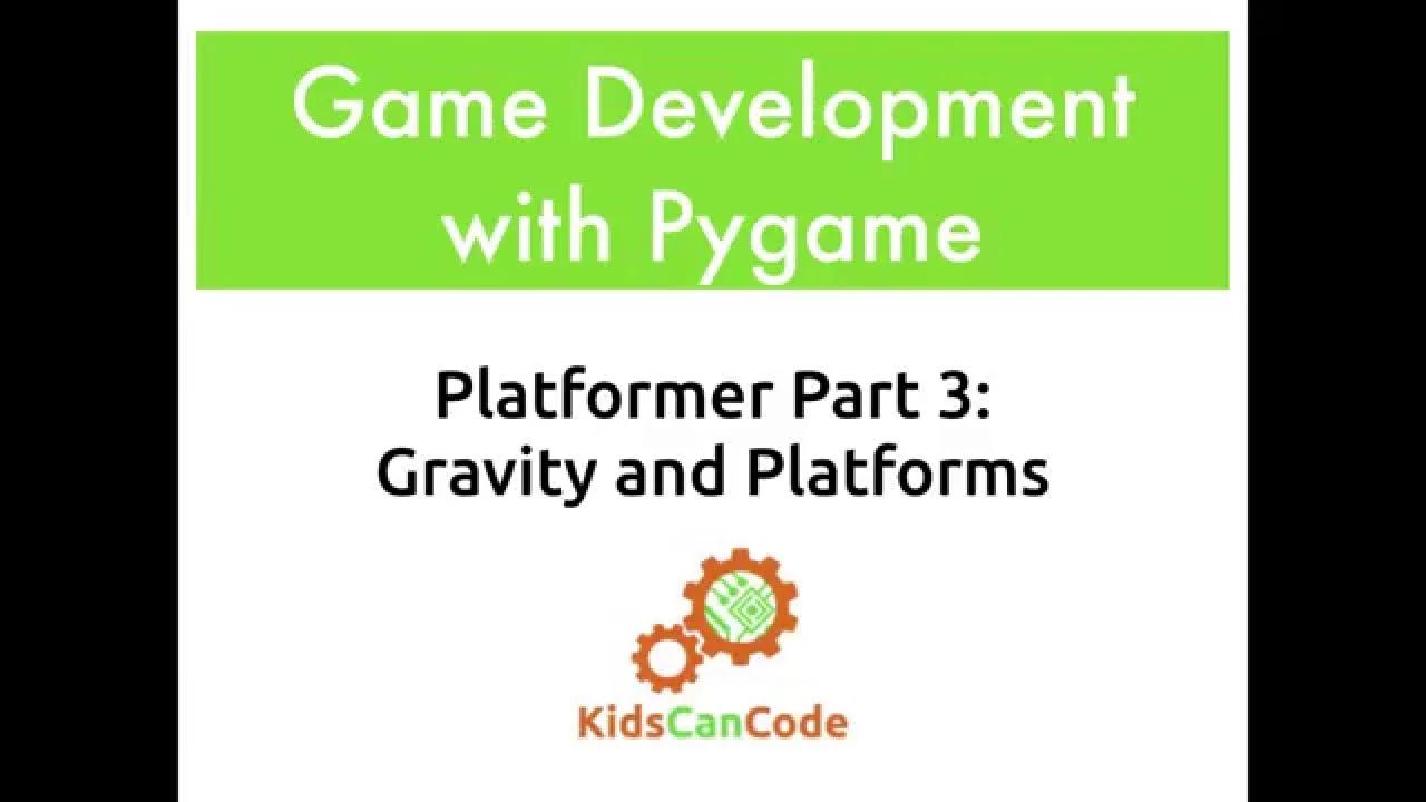 Pygame Platformer Part 3 Gravity And Platforms
