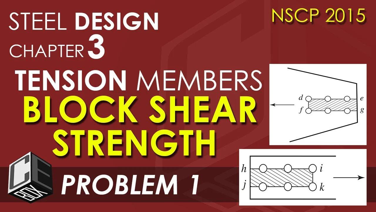 Steel Design Chapter 3 Block Shear Strength Problem 1 (PH)