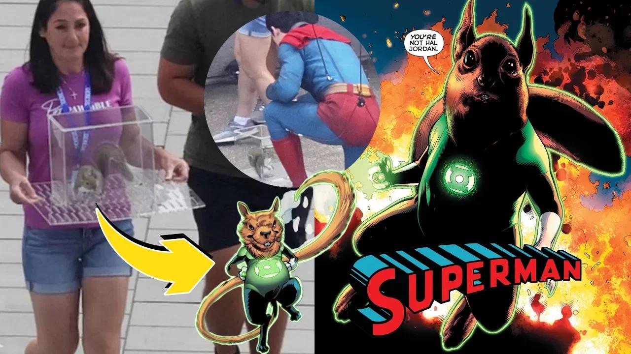 Superman First Look At Chip The Green Lantern Squirrel & Possible Tease ...