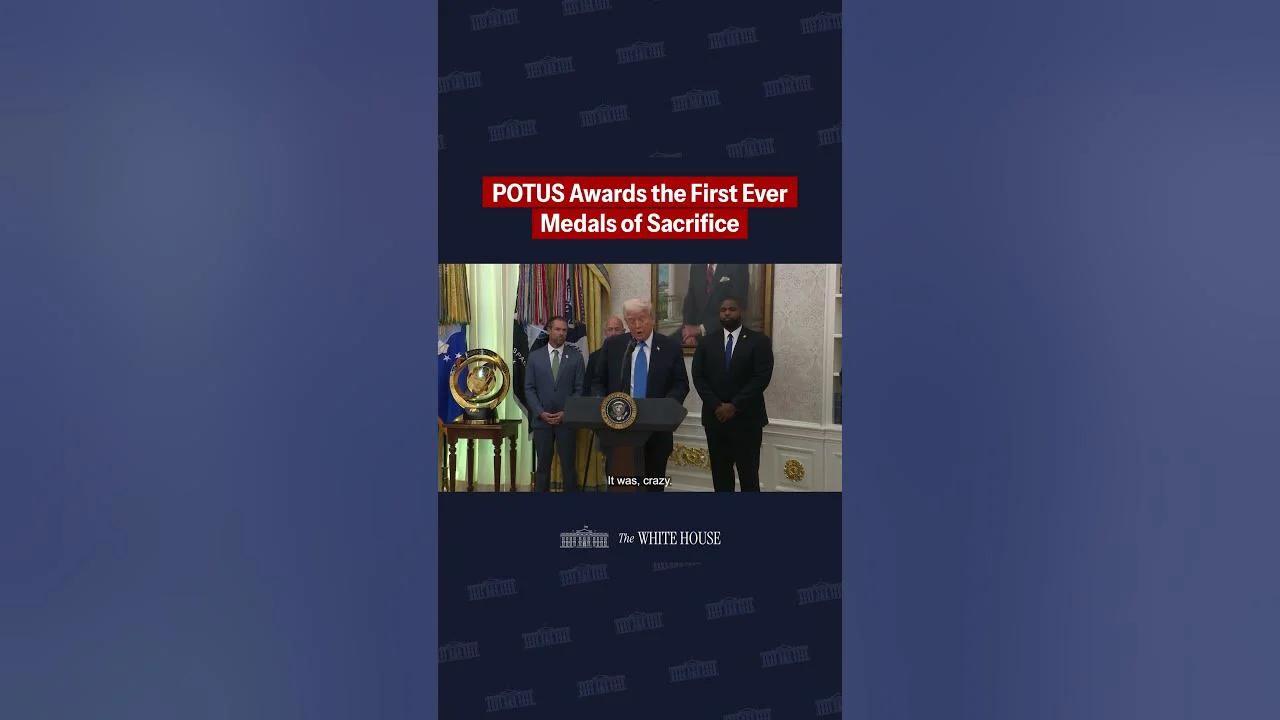 POTUS Awards the First Ever Medals of Sacrifice ️🇺🇸