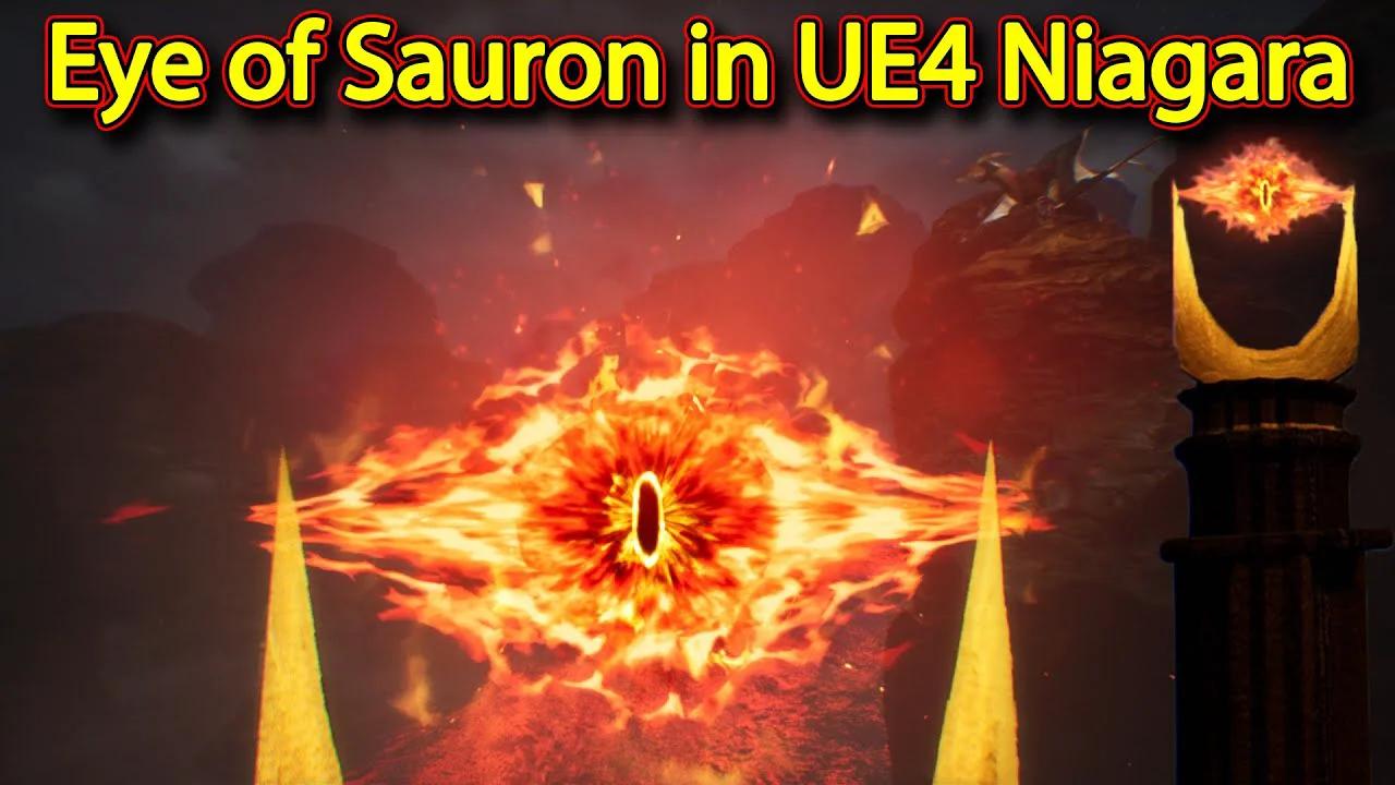 Eye of Sauron from The Lord of the Rings | UE4 Niagara Eye FX ...
