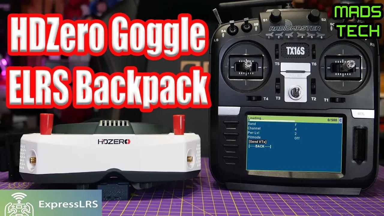 HDZero Goggles ExpressLRS Backpack - I Love This