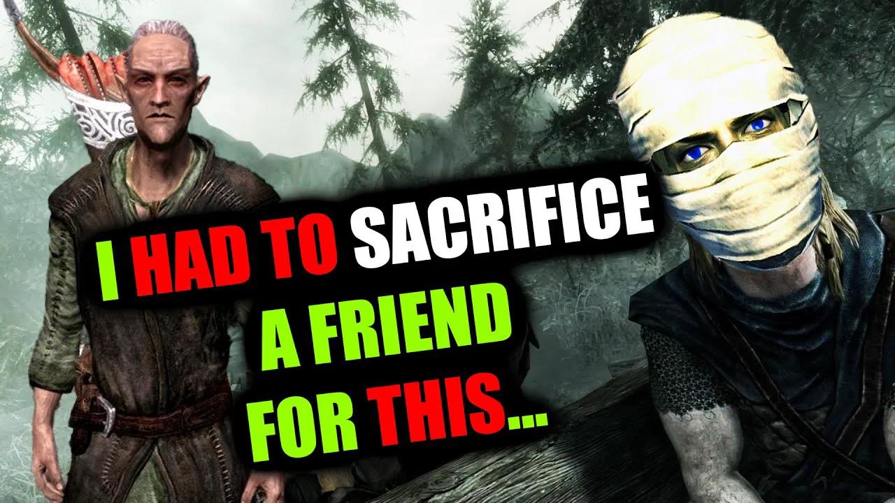 Betraying A Friend For Daedric Bae | Joshua Graham in Skyrim (100% Run ...