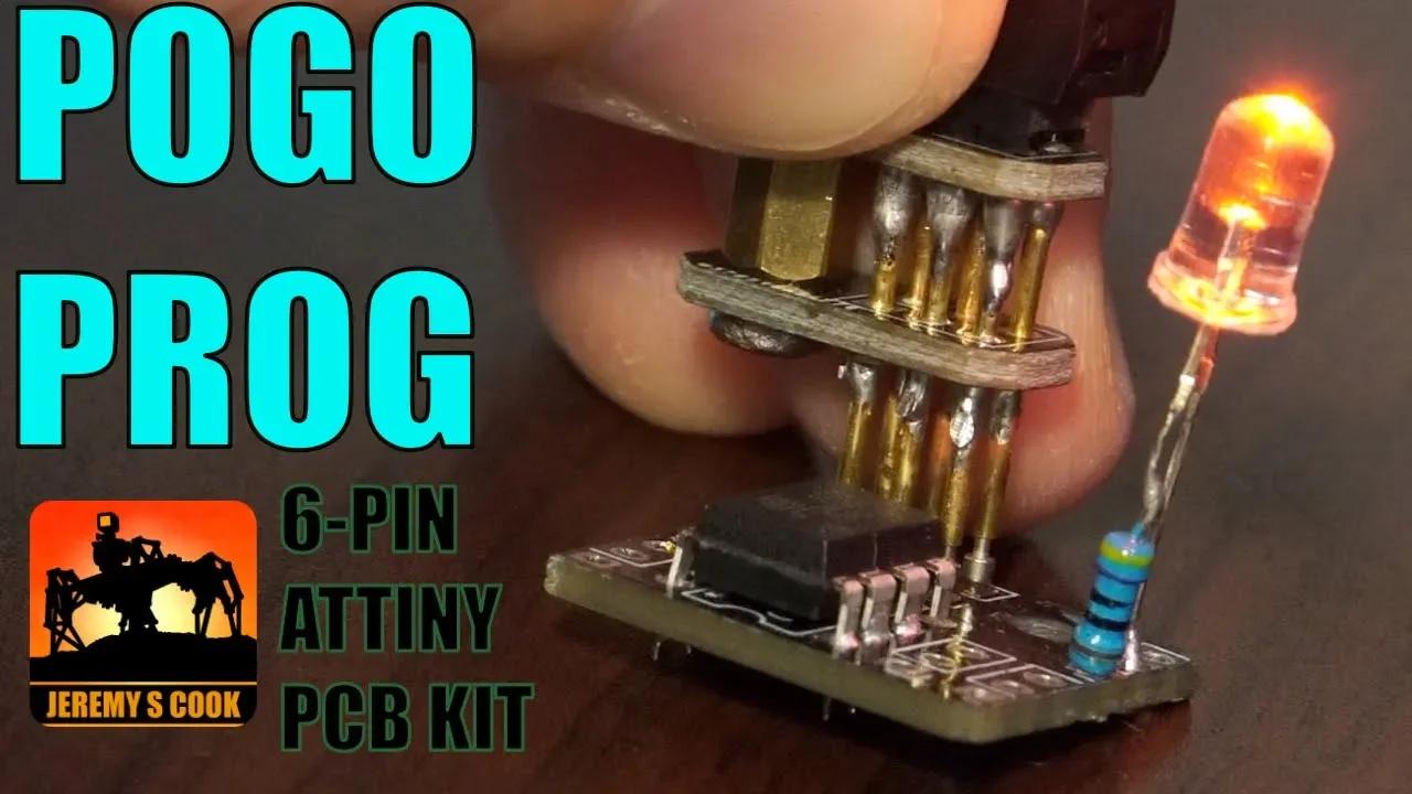 Pogo programming jig for ATtiny Et Al Boards