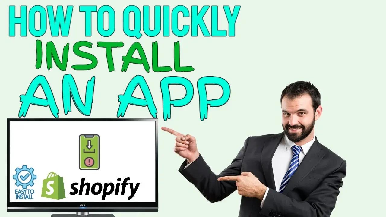 How to quickly install an app on Shopify | Quick and Easy