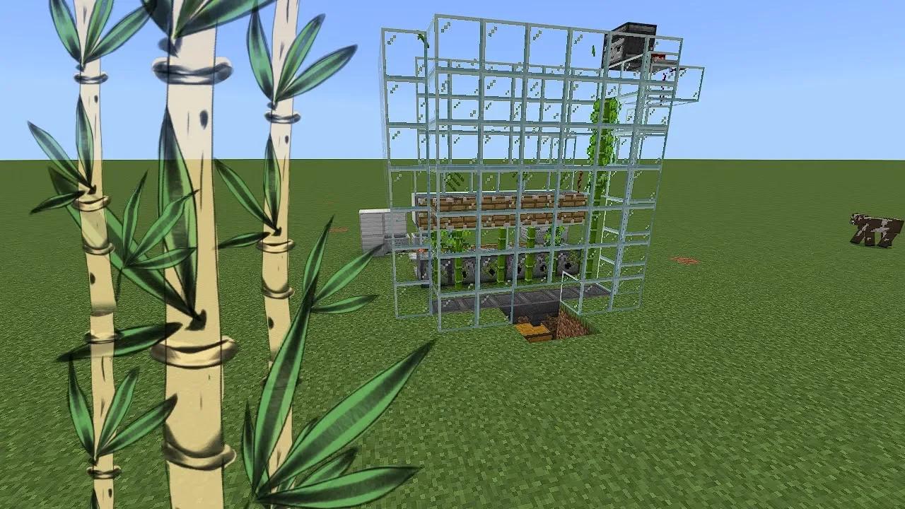 Easy Minecraft Automatic Bamboo Farm