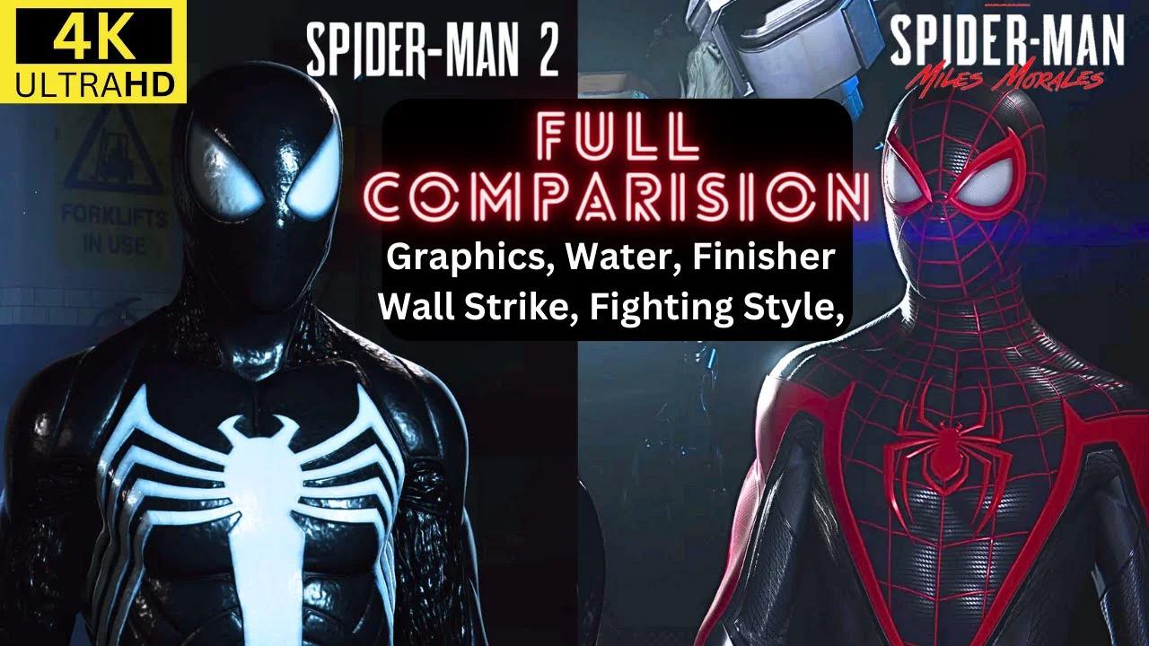 Spider Man 2 and Spider Man Miles Morales Complete Comparison | Spider ...