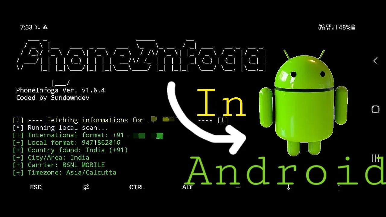 Install PhoneInfoga In Android | Using Termux