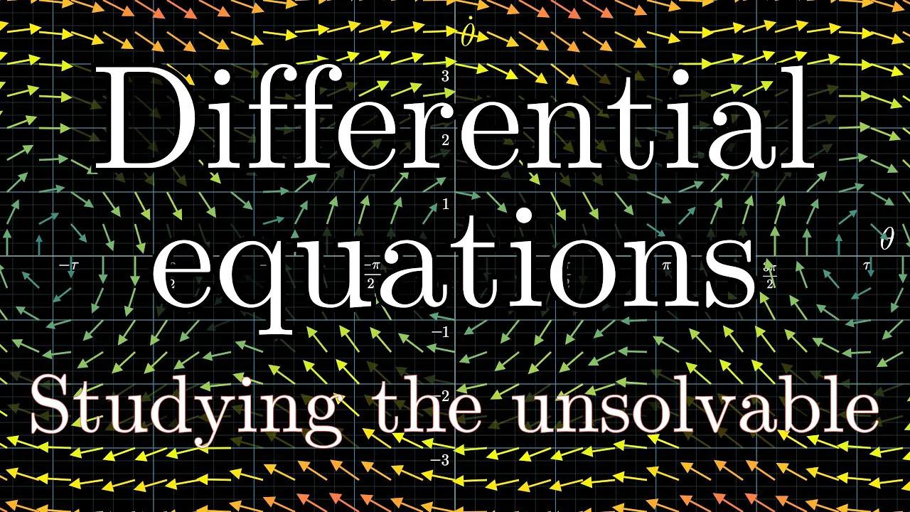 Overview of differential equations | Chapter 1