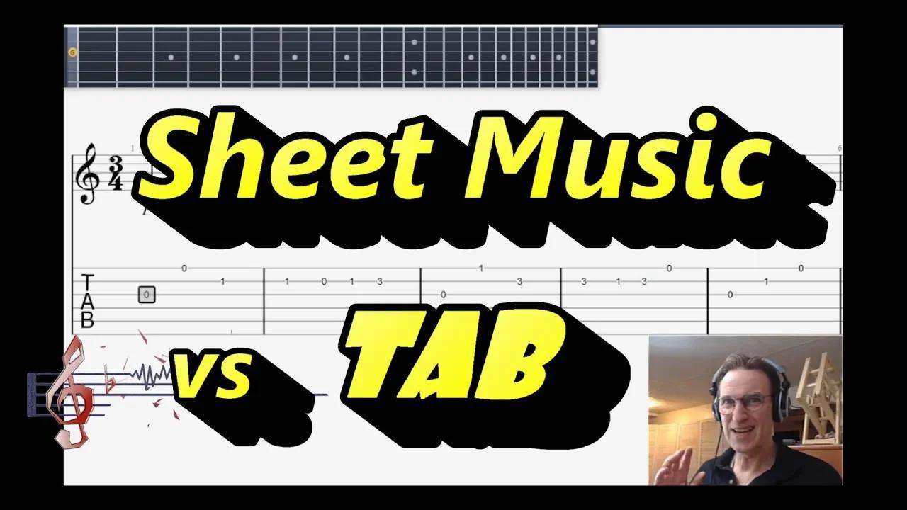Tablature Verses Standard Notation - Explained - Pros and Cons of Each