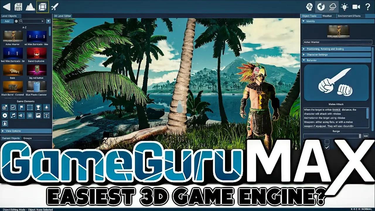 GameGuru MAX Released -- The Easiest 3D Game Engine?