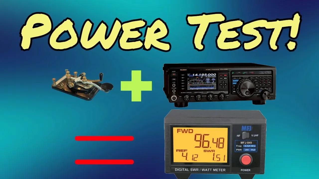 Test Power Output: CW vs Sideband Comparison