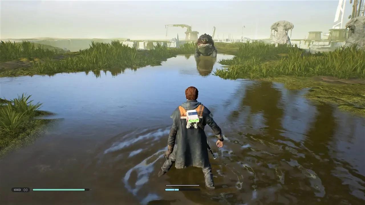 Star Wars Jedi: Fallen Order Fight With Oggdo Bogdo Giant Creature Mini ...