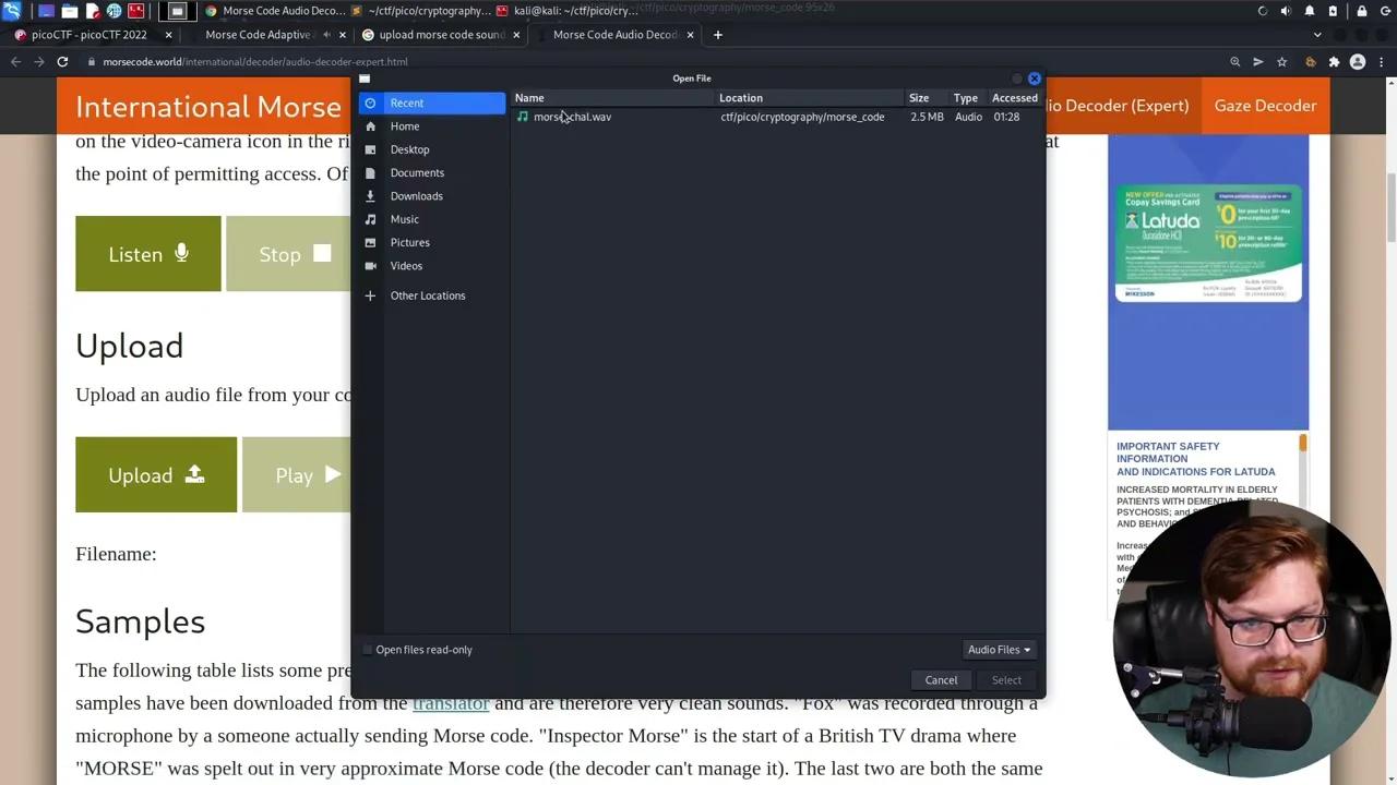 Morse Code for CTFs (PicoCTF 2022 #16 'morse-code')