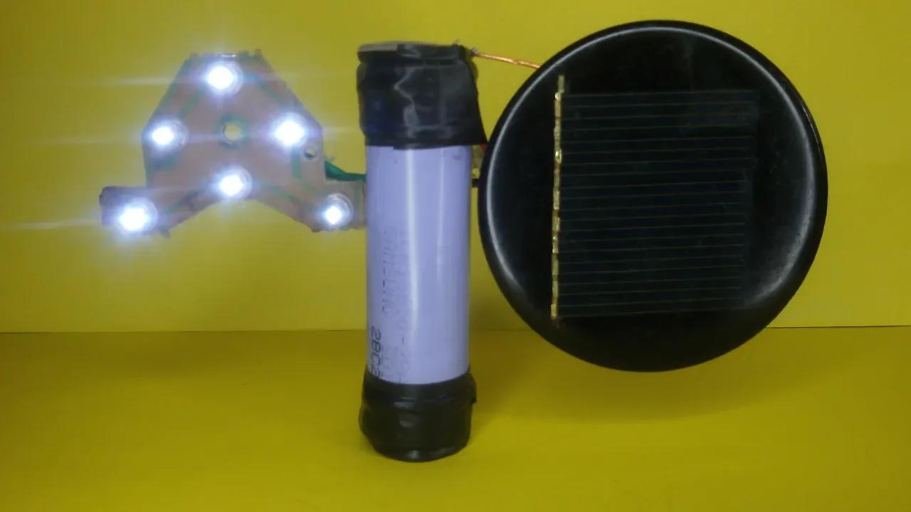Automatic ON OFF Rechargeable Solar Light Using Solar Panel And BC547 ...