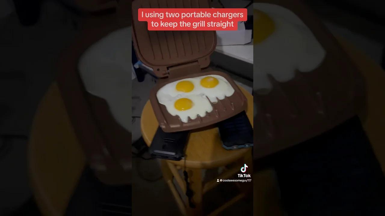 Eggs on a George Foreman grill