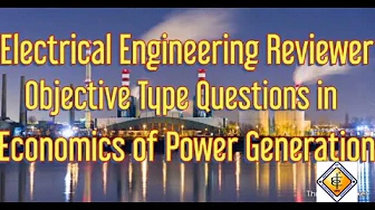 Electrical Engineering Reviewer Objective Type Questions for Economics ...