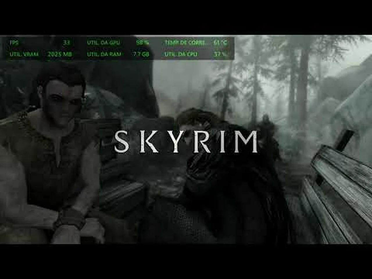 Gameplay do ELDER SCROLLS V SKYRIM no notebook LENOVO IDEAPAD 3 AMD ...