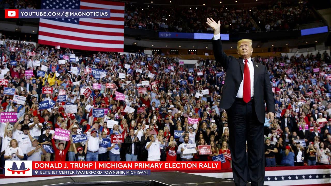 🇺🇸 Donald Trump | MAGA Rally in Waterford Township, Michigan (Feb 17 ...