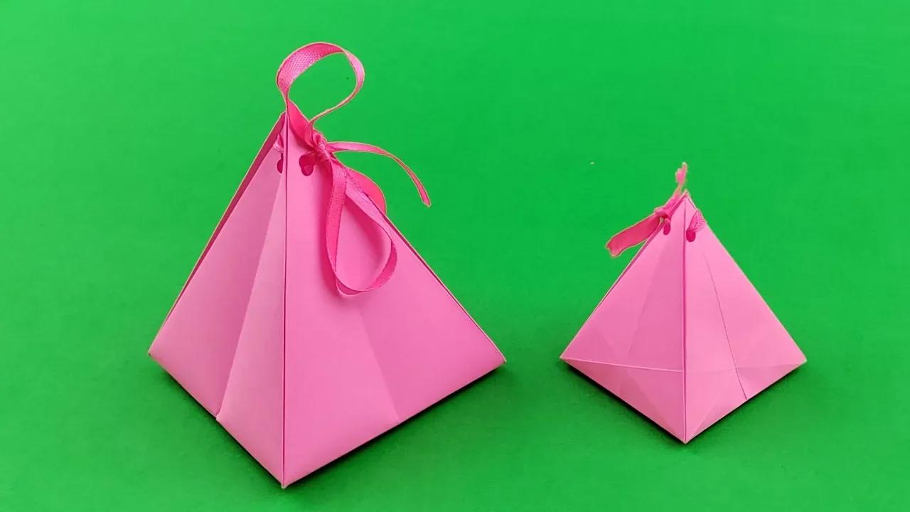 Comment Faire Une Boîte Cadeau Pyramide Coffret Cadeau Bricolage