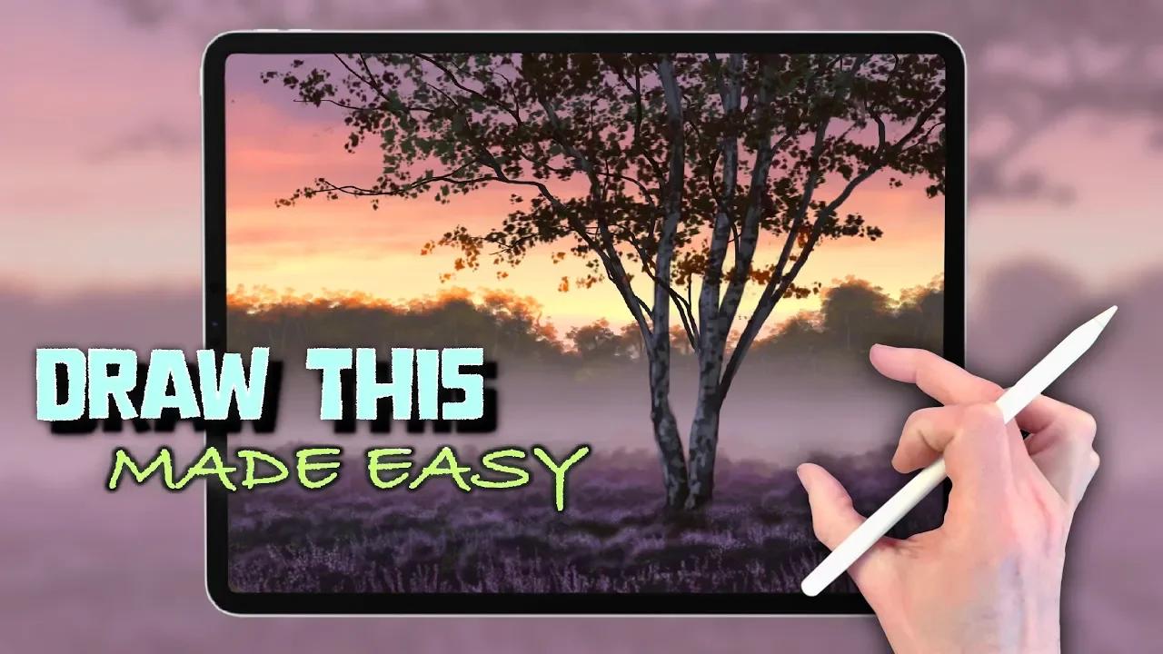 Draw This Landscape In Procreate Step By Step Tutorial