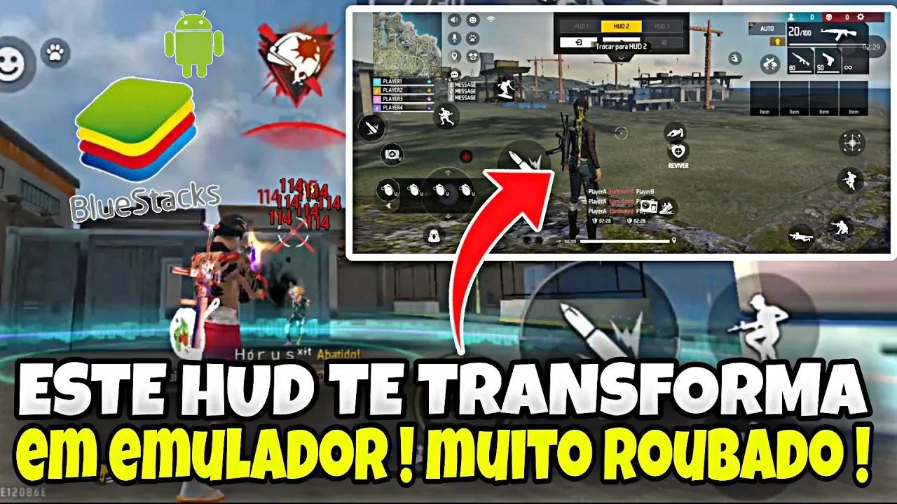 MELHOR HUD 2 DEDOS PARA FREE FIRE MOVIMENTAÇÃO RAPIDO E GELO AGACHADO ...