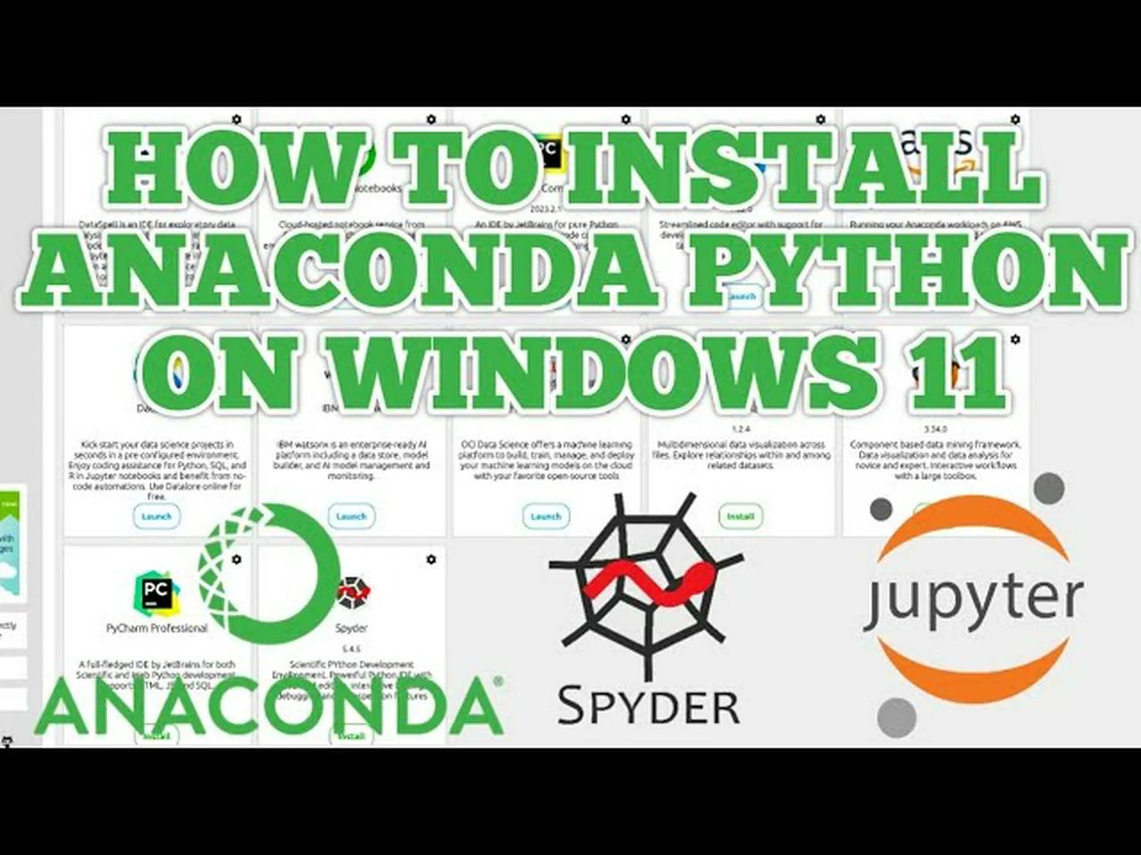 How to Install Anaconda Python On Windows 11
