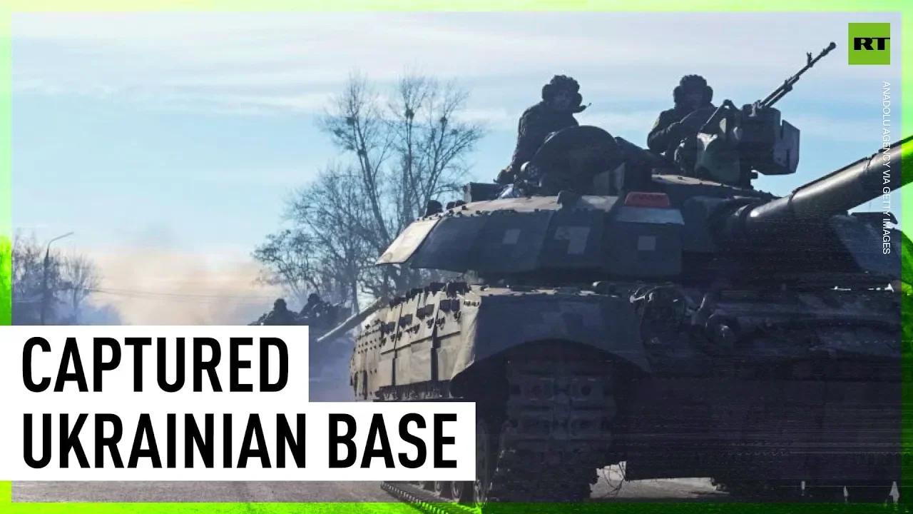 Inside Ukrainian military base captured by DPR forces