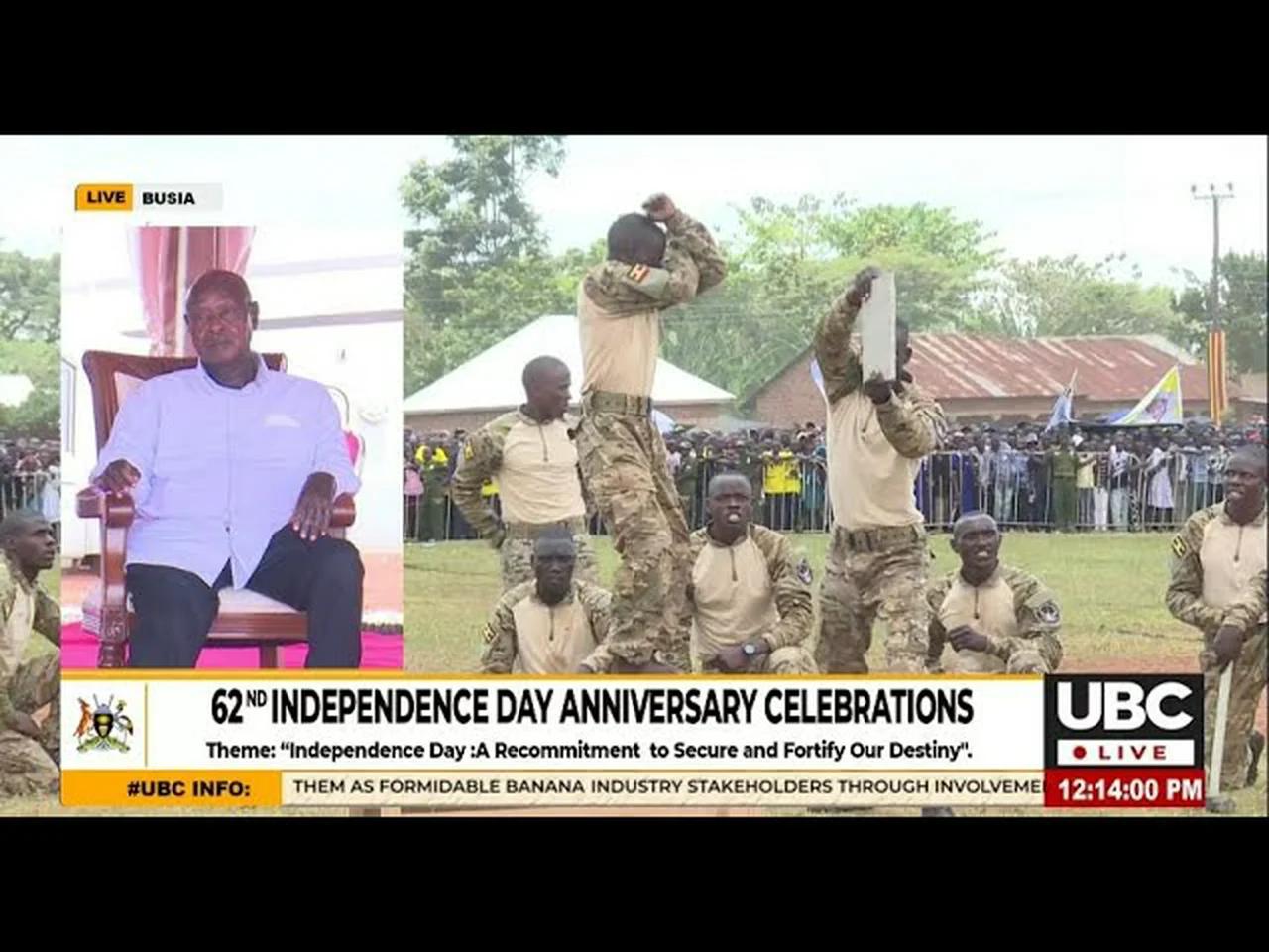UPDF FIGHTING SKILLS; MUSEVENI PLEASED BY COMMANDO TRAINING SKILLS ...