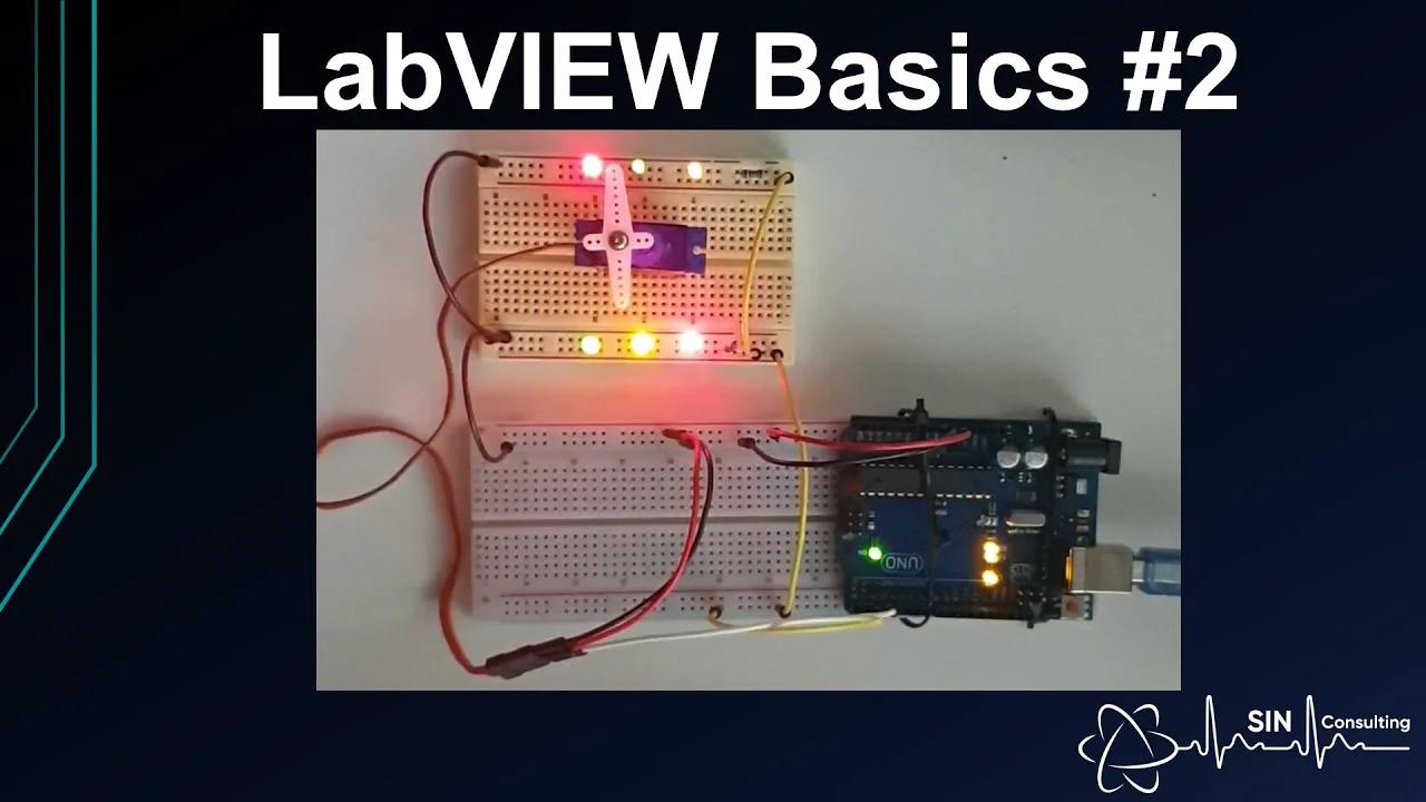 LabVIEW Basics #2 - Manual Servo Control with an Arduino UNO (LINX)