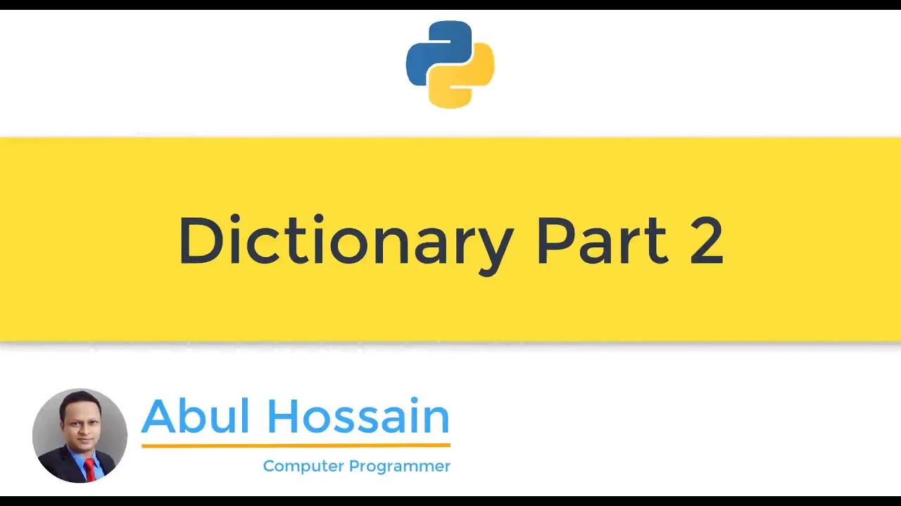 Python: What is Dictionary in Python? | Python for beginners | Python Full Course | Python Tutorial