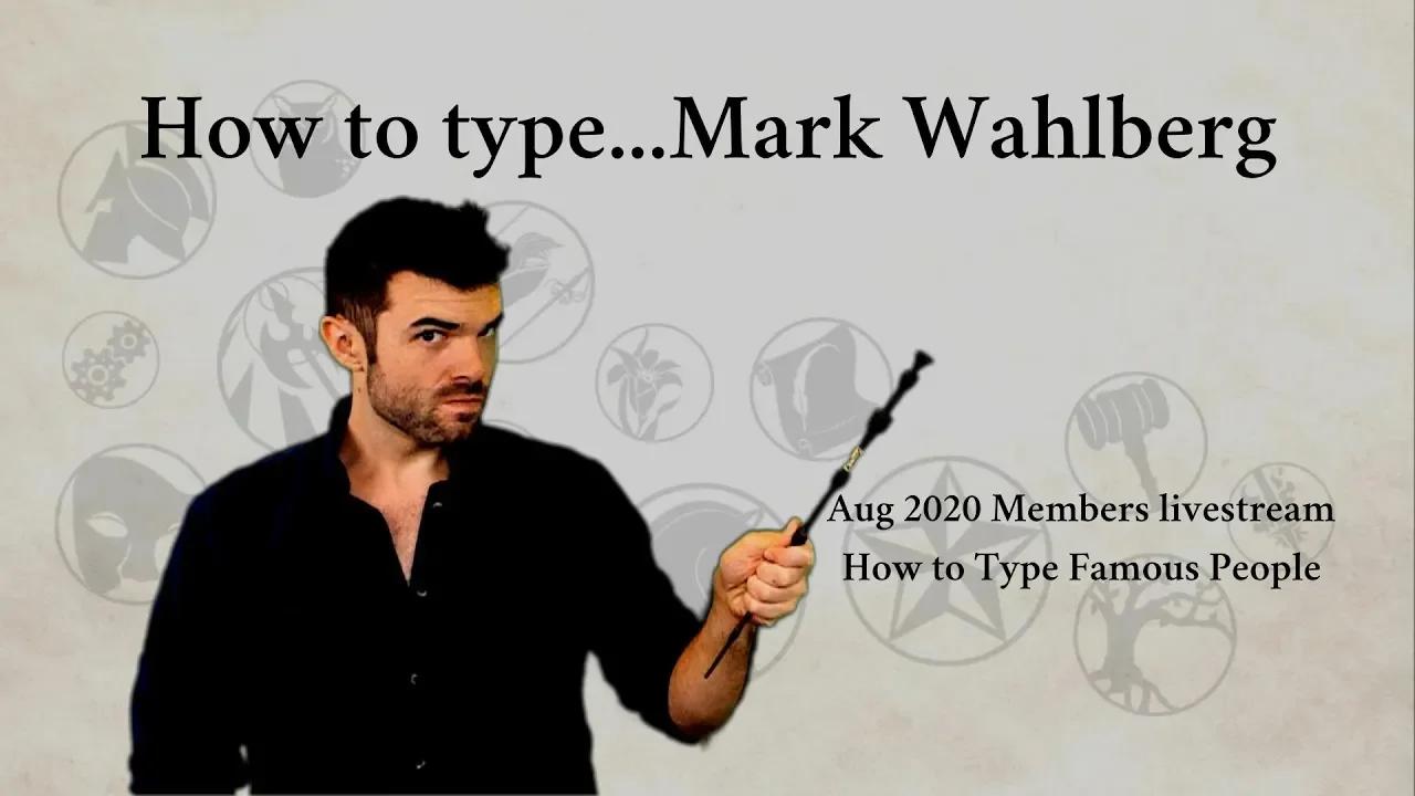 How to Type...Mark Wahlberg | How to type Famous People | CS Joseph