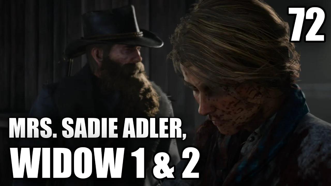 Red Dead Redemption 2 - Mrs. Sadie Adler, Widow 1 & 2 - Story Mission ...