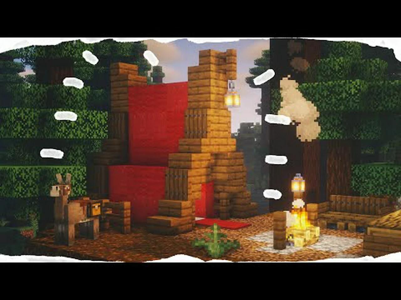 How to build a Simple Campsite | Relaxing Video