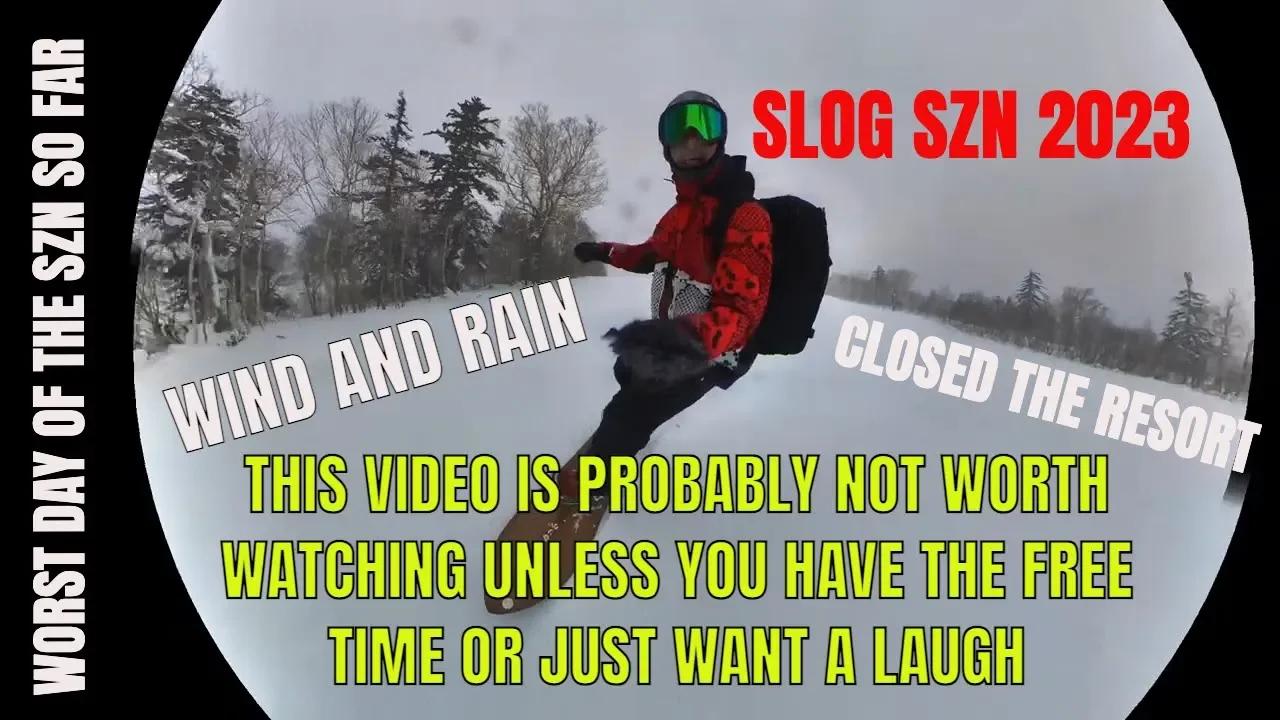 SLOG RAW EDIT SZN 2023 Resort closed but we got to ride down and it ...