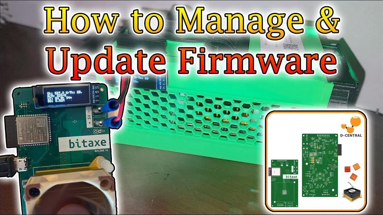 How to manage BitAxe & Update Firmware