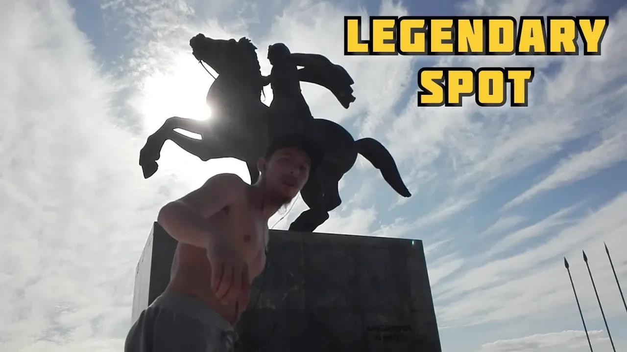 Skateboarding at the most LEGENDARY spot in Thessaloniki