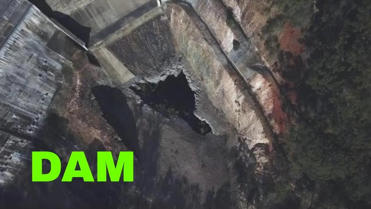 Aerial Photography : Lake Manchester Dam From Above