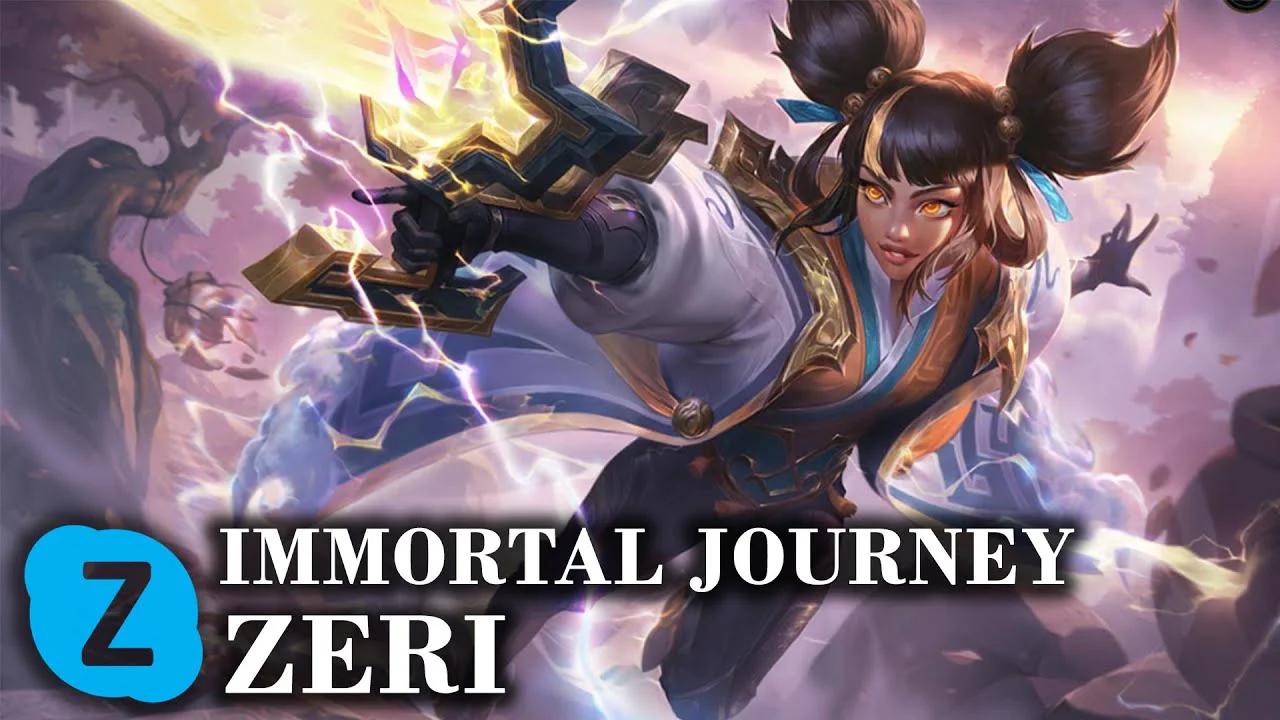 Immortal Journey Zeri LOL skin spotlight Pre Release